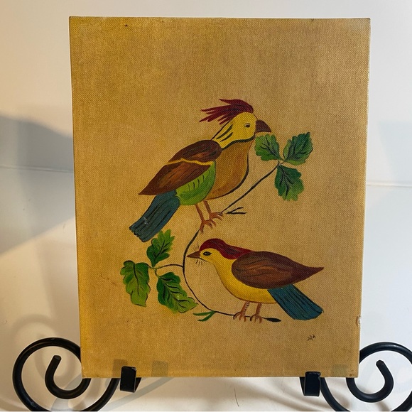 Art | Vintage Signed Original Unframed 8x1 Bird Painting | Poshmark